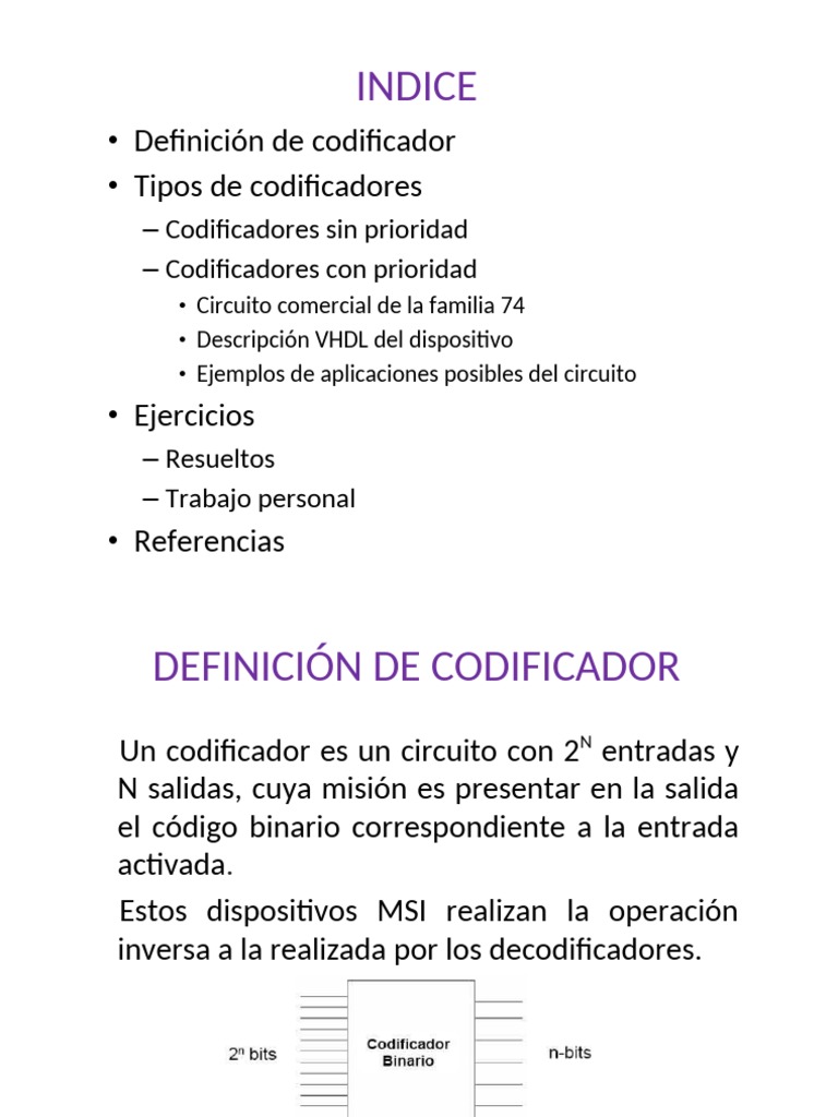 Guía de Codificadores y Aplicaciones | PDF | Puerta lógica | Teoría de ...