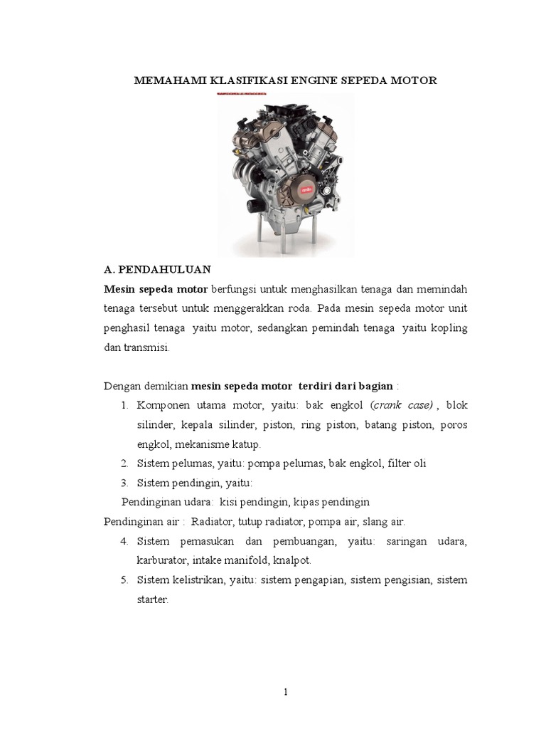 Materi Memahami-Klasifikasi-Engine | PDF