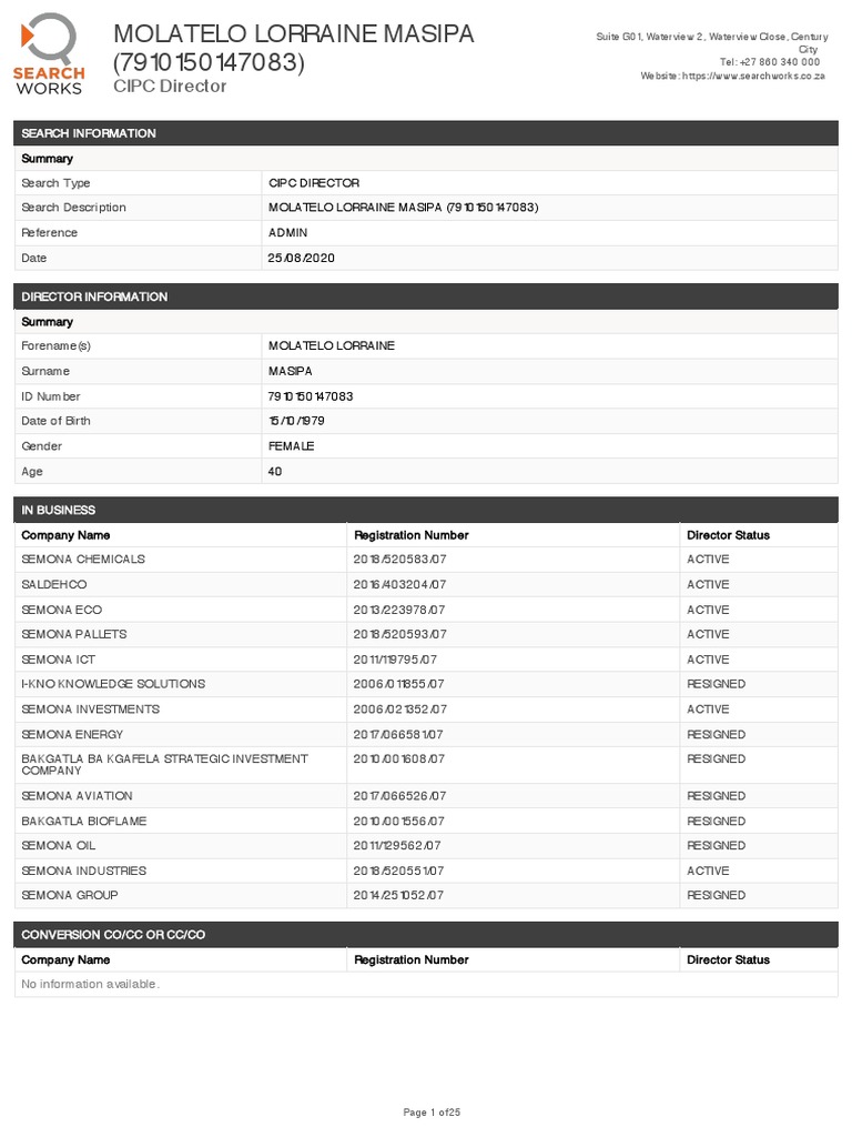 Lorraine Masipa (7910150147083) PDF | PDF | Postal System | Written ...