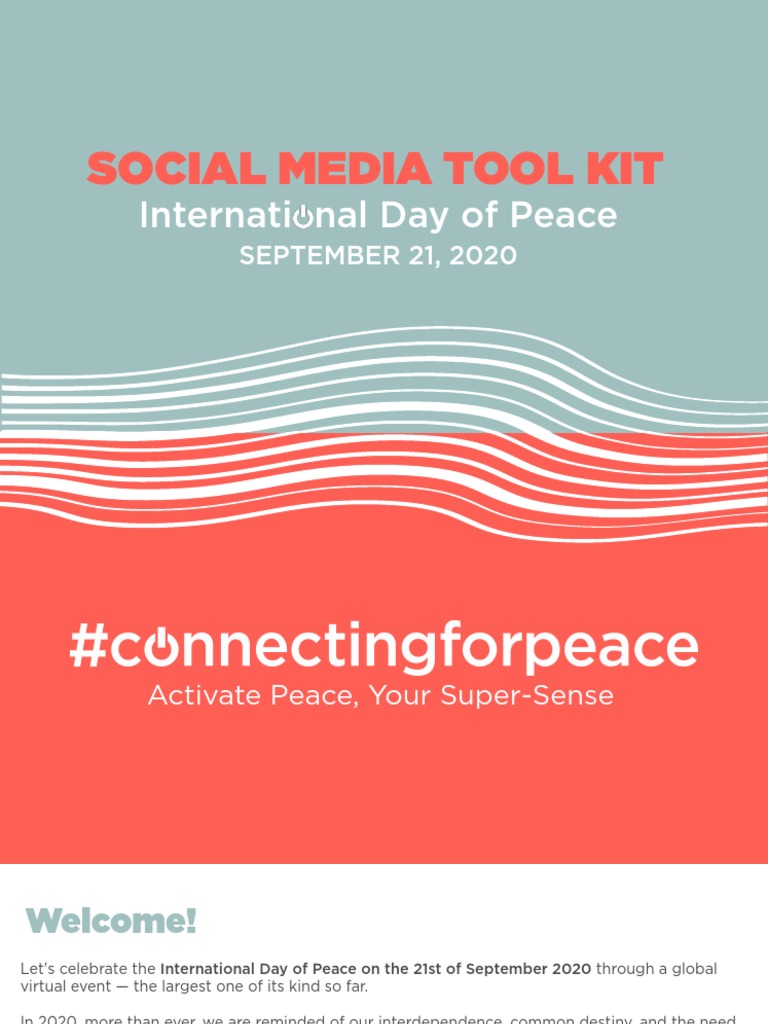 Social Media Tool Kit: Internati Nal Day of Peace | PDF | Facebook ...