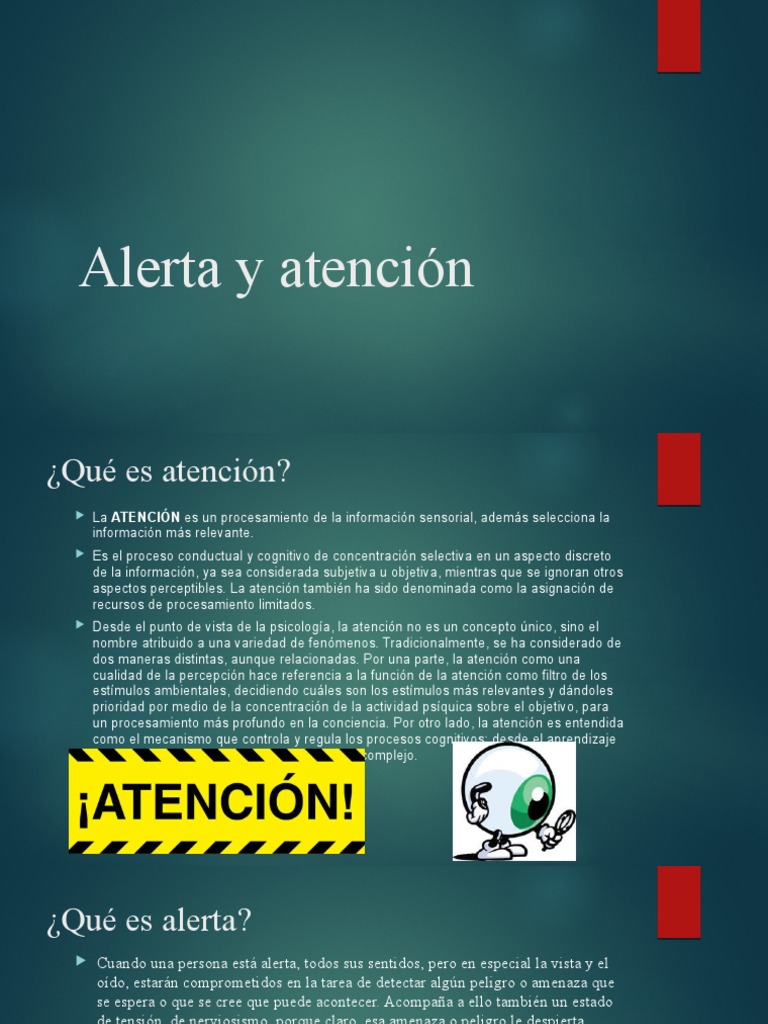 Alerta y Atención | PDF