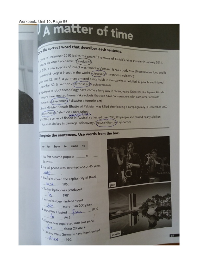 Workbook Unit 10 | PDF