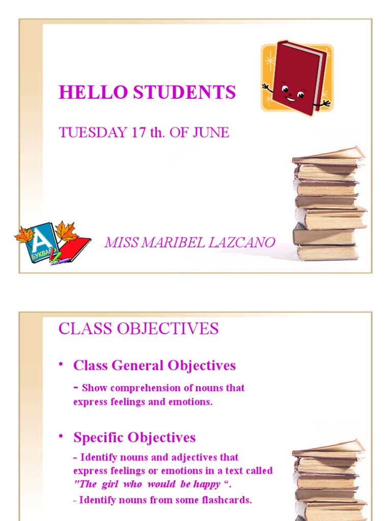 Feelings and Emotions Lesson Plan | PDF | Feeling | Envy