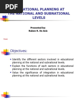 Educational Planning: Concepts & Types | PDF | Planning | Goal