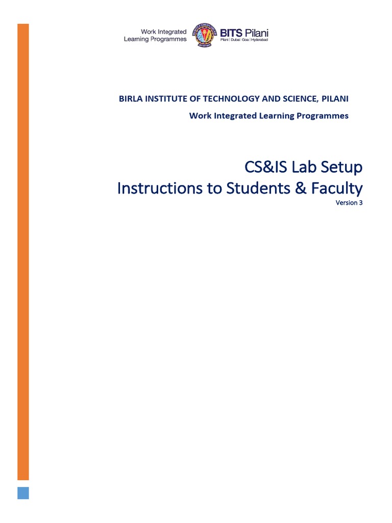 Virtual Lab Set Up Instructions | PDF | Login | System Software