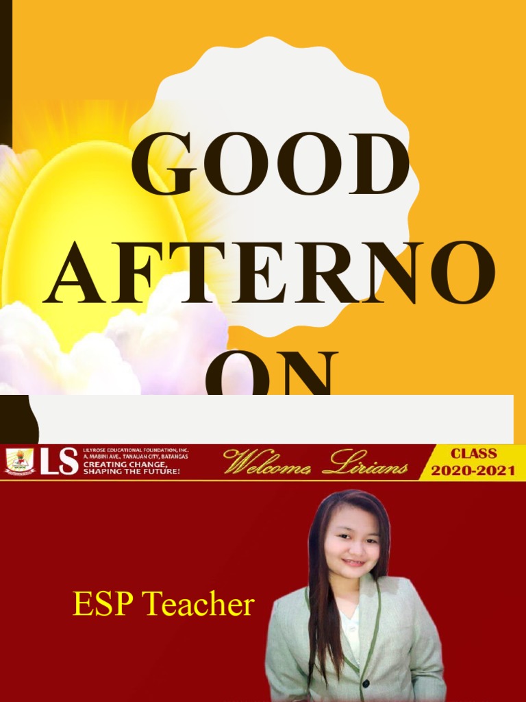 ESP - Aralin 1 | PDF