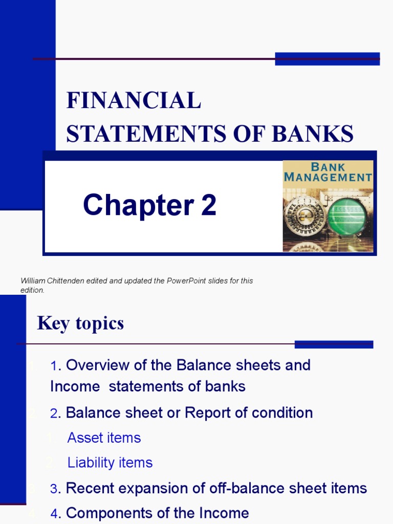 Bank Financial Statements Guide | PDF | Securities (Finance) | Banks