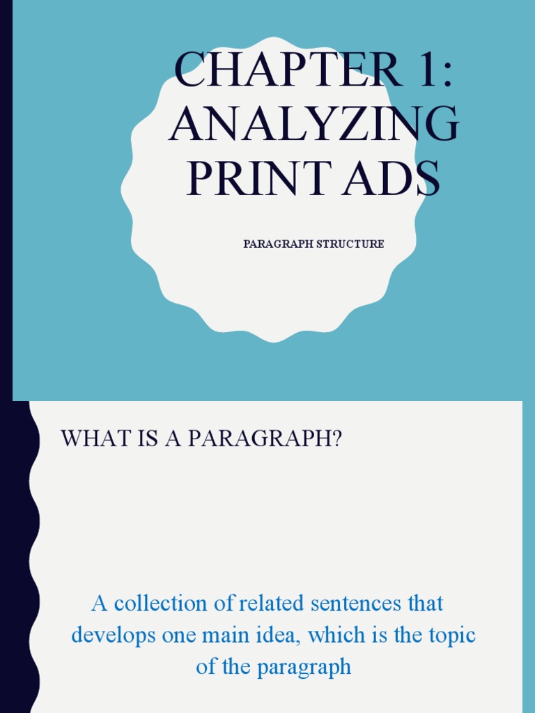 Analyzing Print Ads: Paragraph Structure | PDF | Energy Development ...