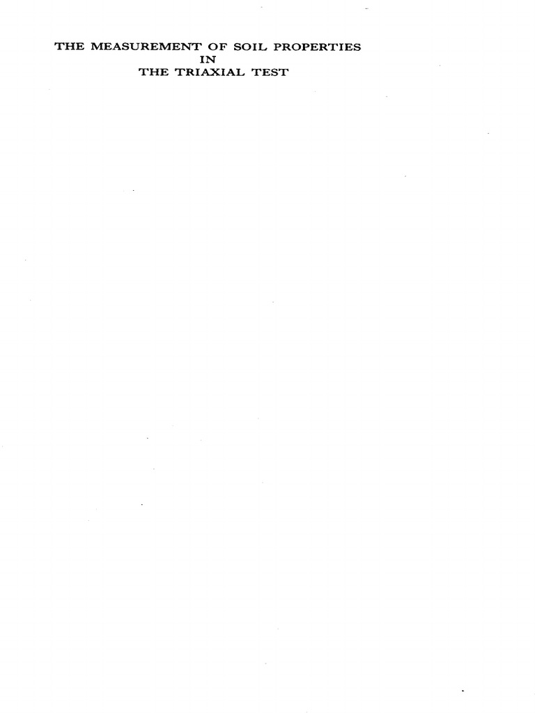 Alan W. Bishop and D. J. Henkel The Measurement of Soil Properties in ...