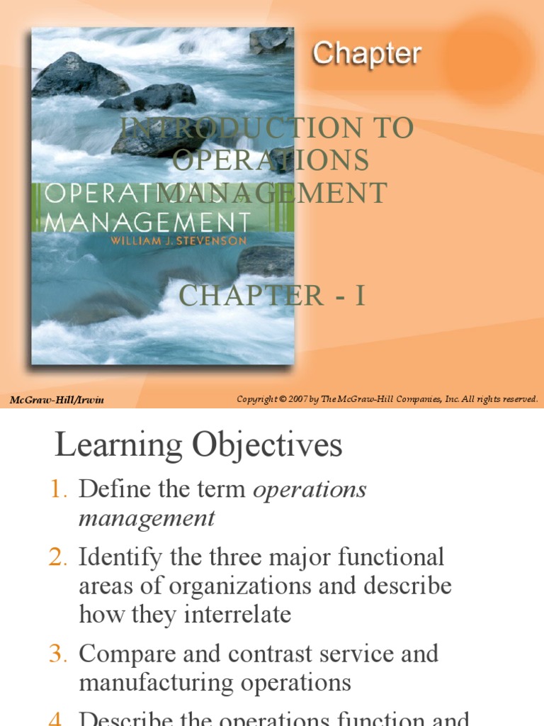 Introduction To Operations Management | PDF | Operations Management ...