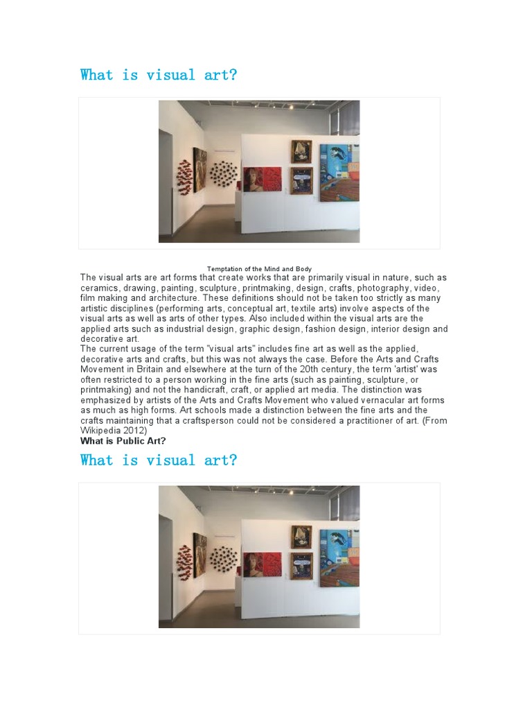 What Is Visual Art | PDF | Fine Art | Decorative Arts