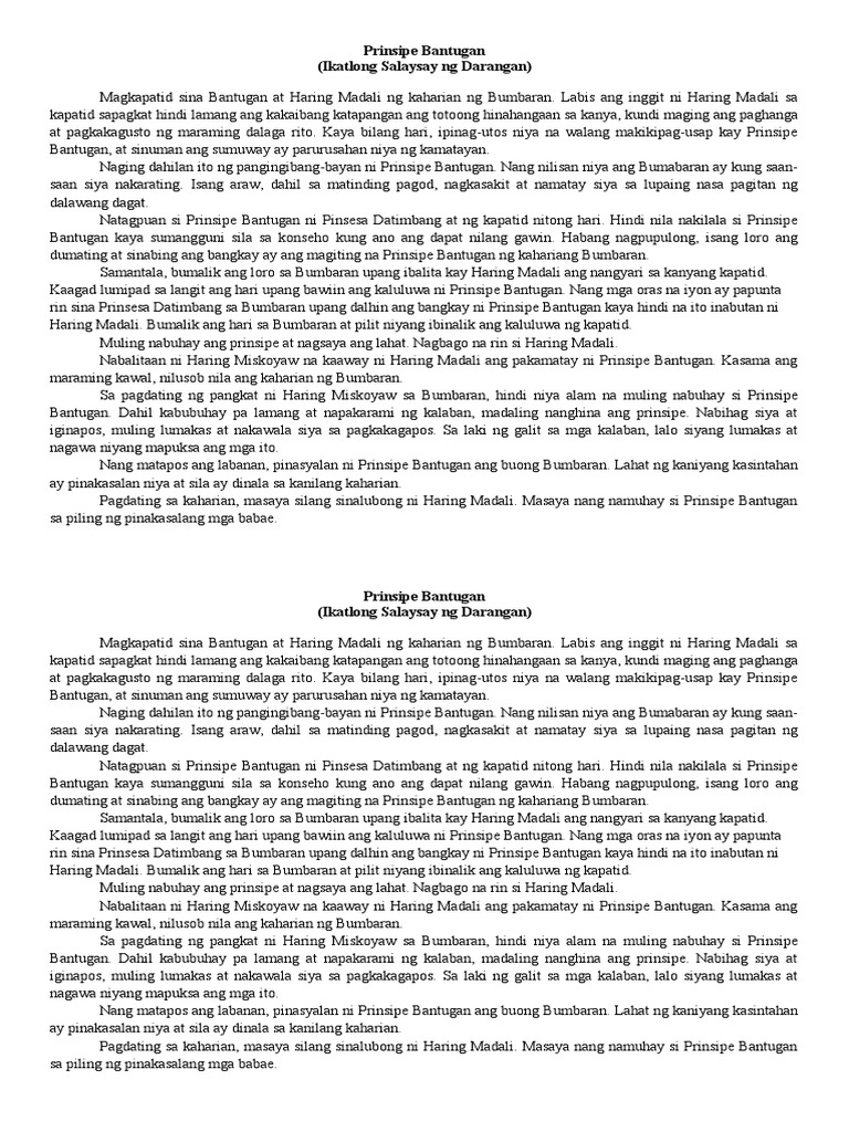 Prinsipe Bantugan | PDF