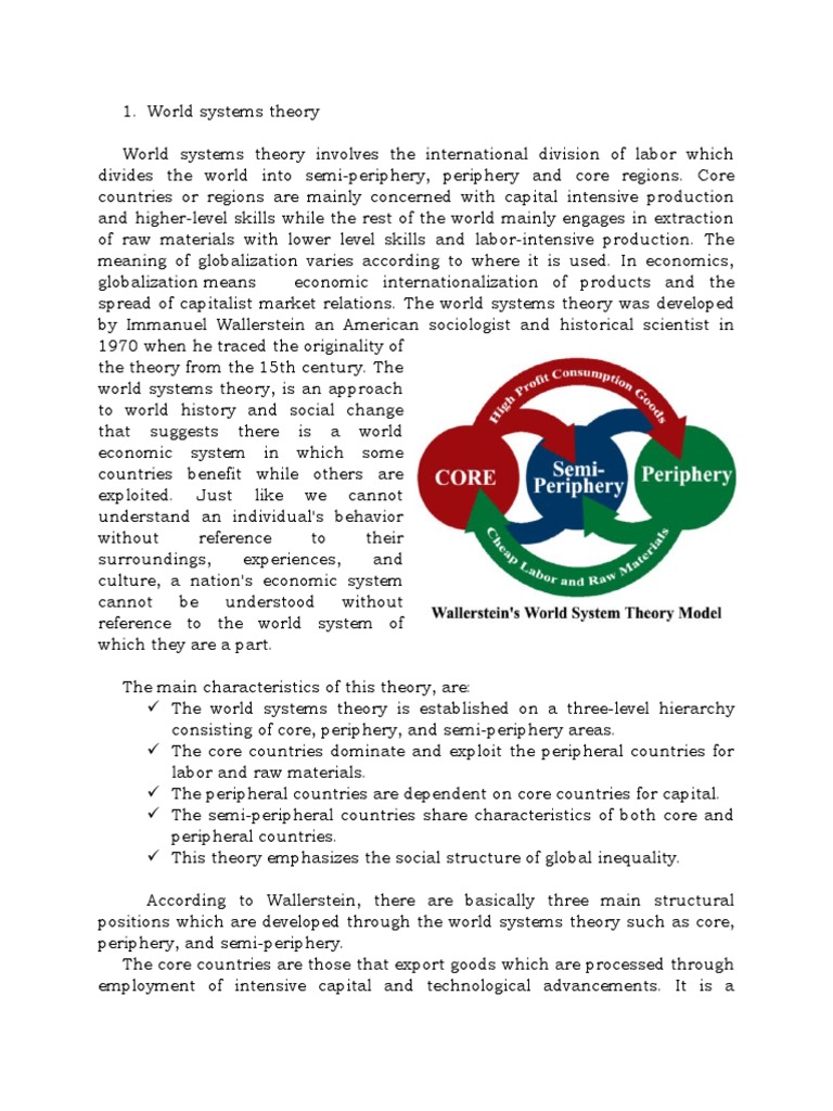 World Systems Theory | PDF | World Systems Theory | Economies