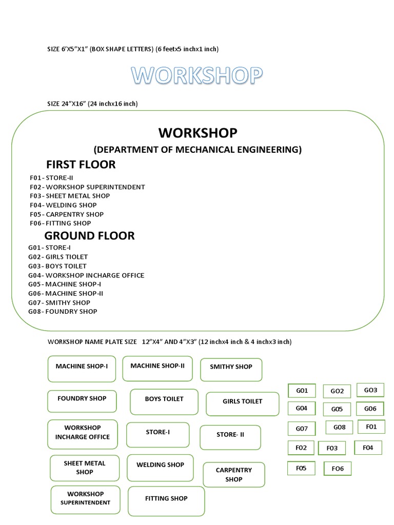 Name Plate Workshop | PDF
