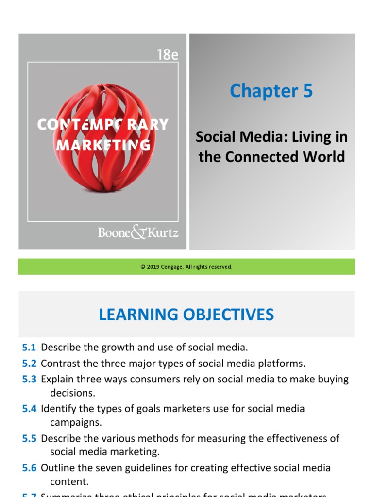Chapter 5 - Social Media Living in The Connected World PDF | PDF ...