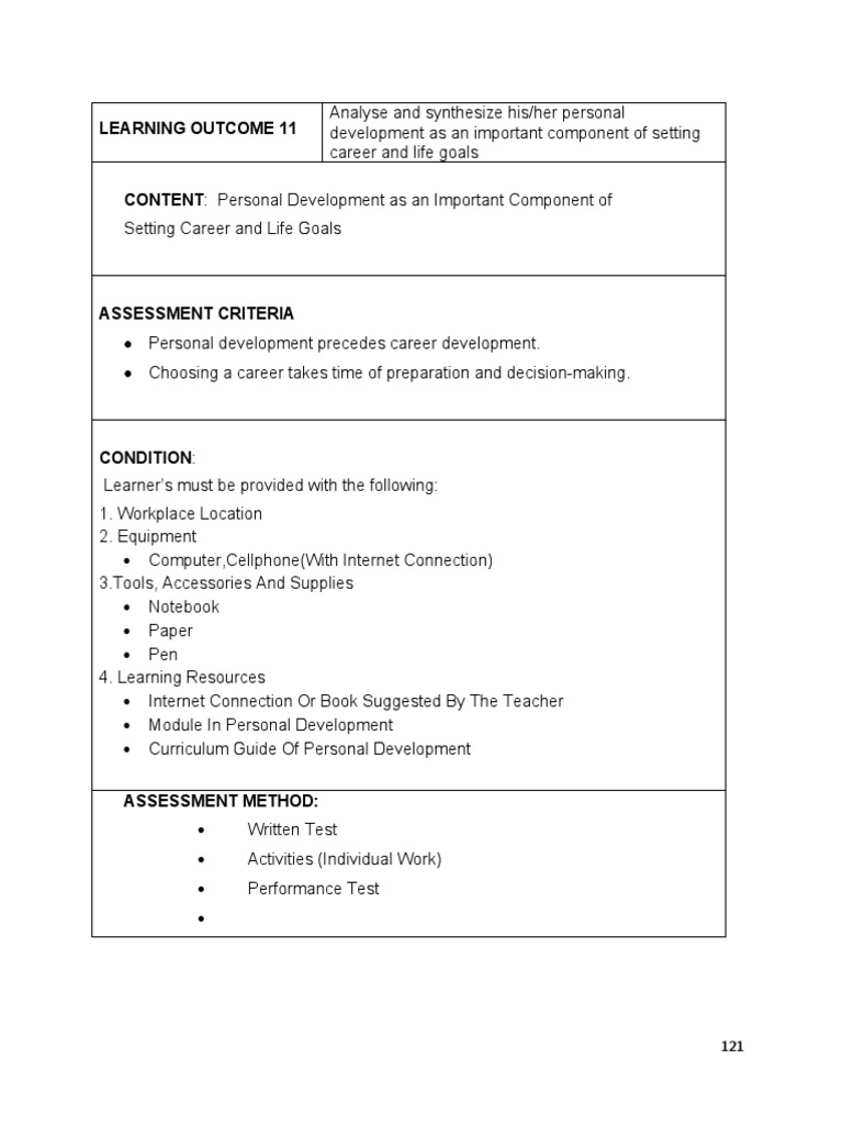 Perdev 11 | PDF | Educational Assessment | Learning