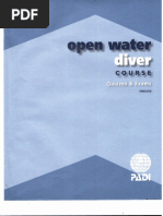 PADI Open Water Diver Exam Guide | PDF | Scuba Diving | Swimming