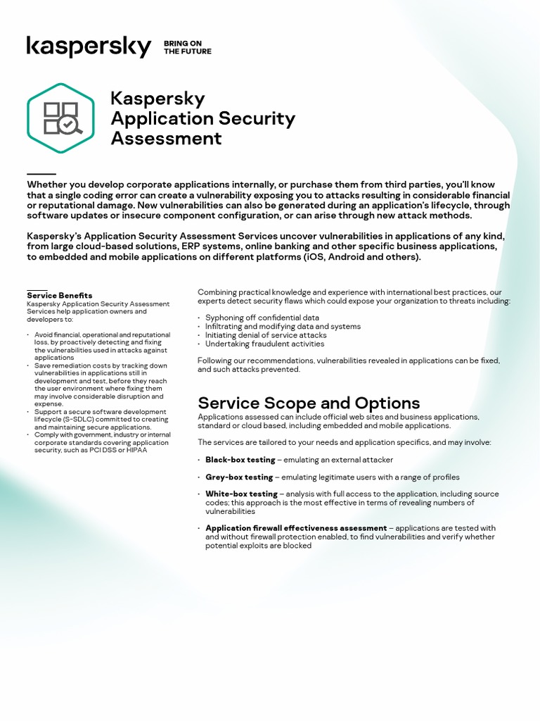 Service Scope and Options | PDF | Vulnerability (Computing ...