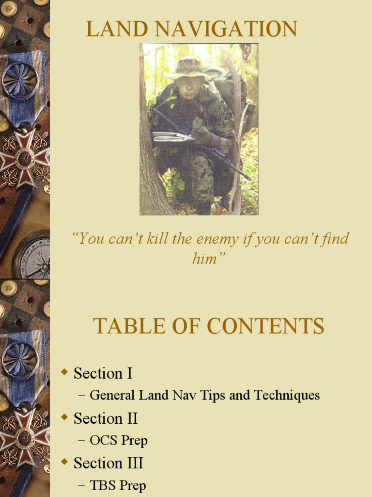 Essential Land Navigation Techniques | PDF | Compass | Azimuth