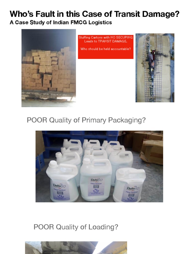 Transit Damage Analysis | PDF | Business | Wellness