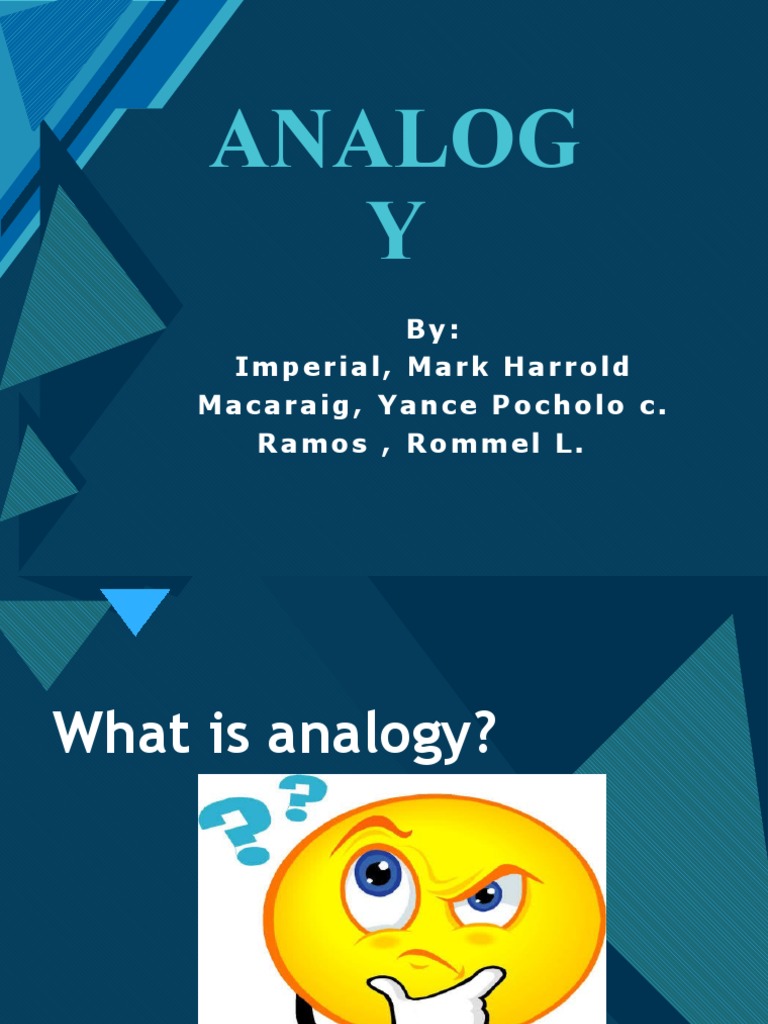 Analog Y: Click To Edit Master Title Style | PDF | Parable | Metaphor