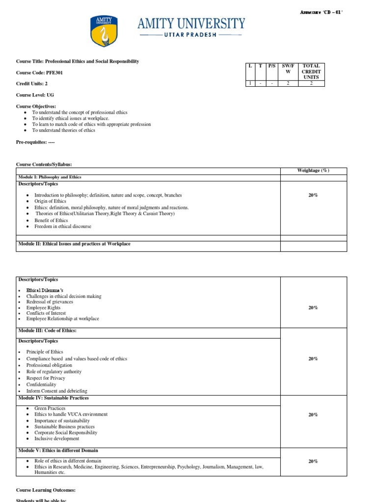 Module I: Philosophy and Ethics | PDF | Case Study | Professional Ethics