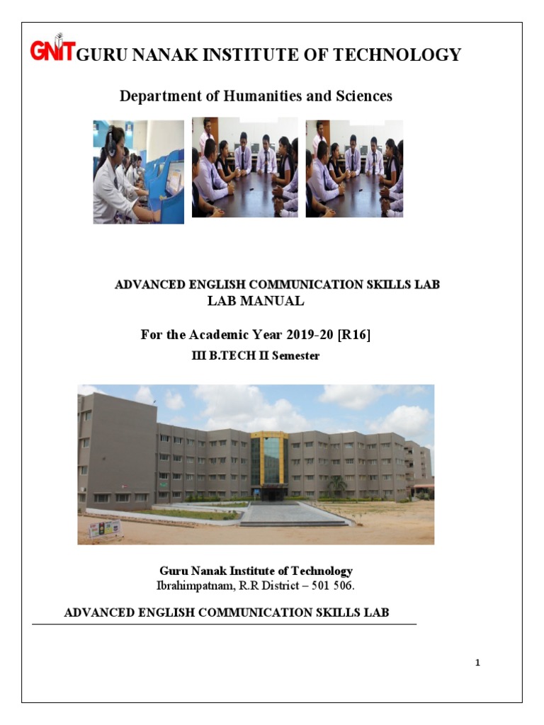 Aecs Lab Manual Final - 2019-20 | PDF | Vocabulary | Body Language