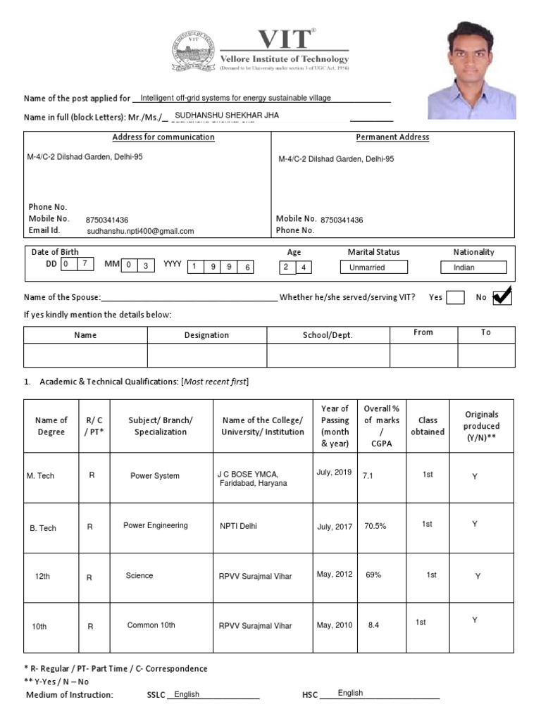 Application Form Project PDF | PDF | Government