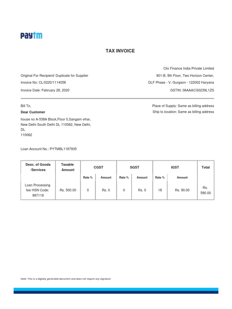 Processing Fee PDF | PDF