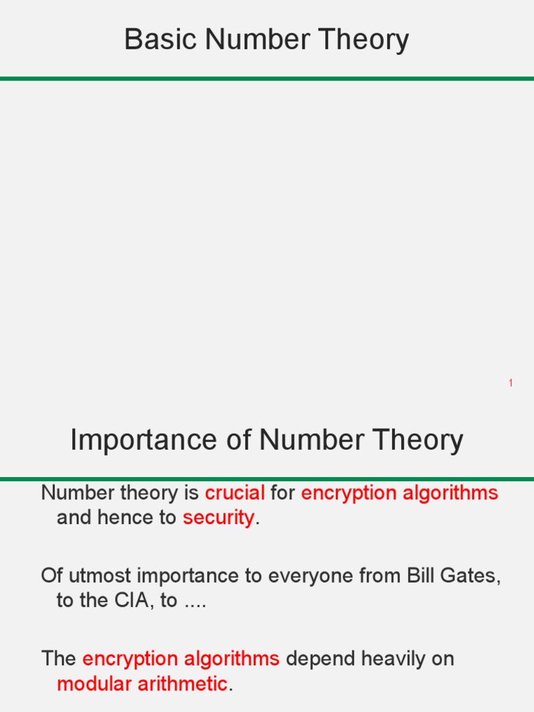 Lec13 14-Chapter4 Num Theory | PDF | Prime Number | Numbers