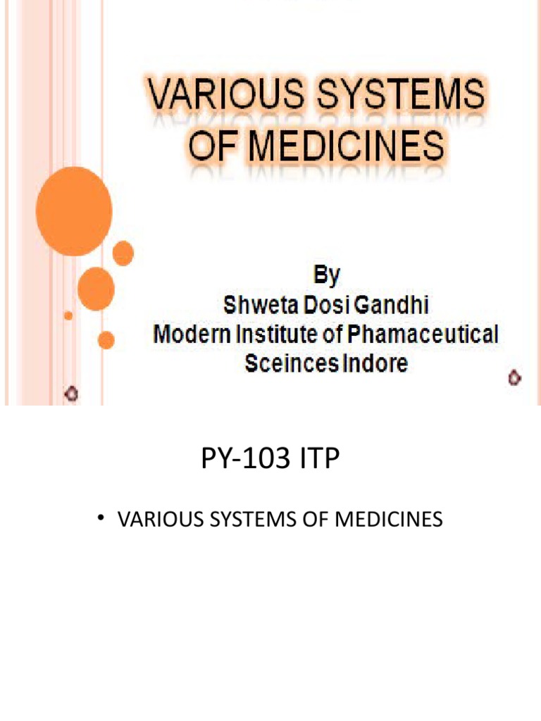 Chap 1 Various Systems of Medicines | PDF | Ayurveda | Medicine