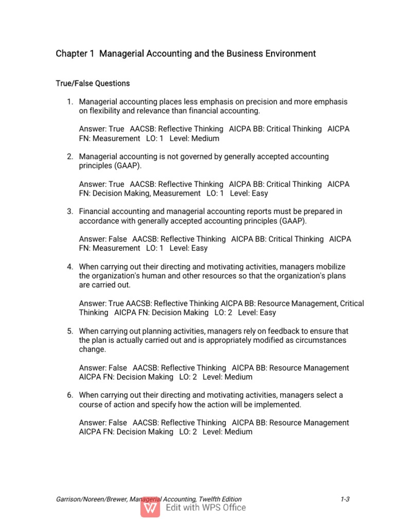 Chapter 01 MANACC | PDF