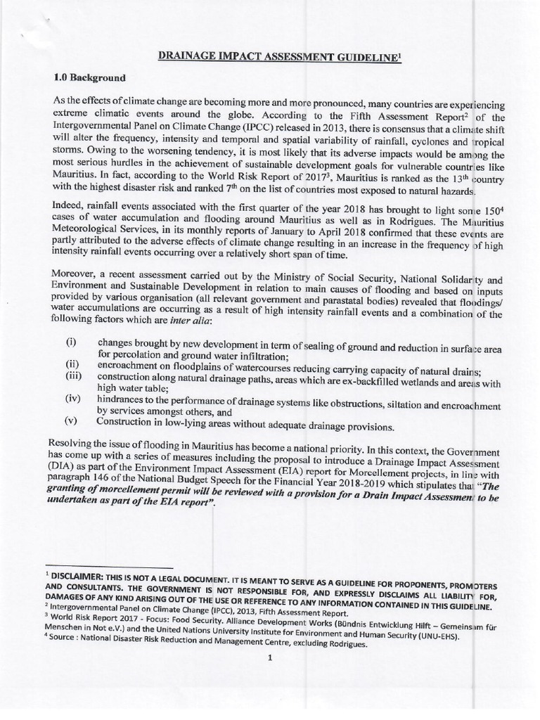 Drainage Impact Assessment - Lda | PDF