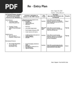 Re Entry Plan Form | PDF | Personal Protective Equipment | Occupational ...
