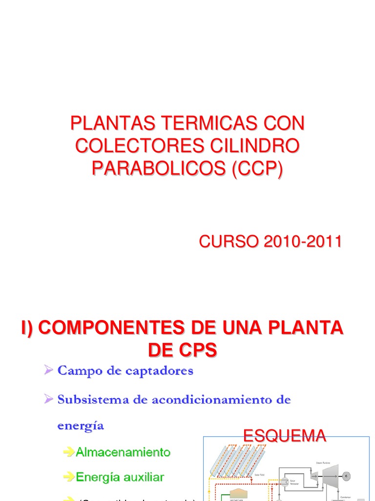 Tema 04. Plantas Termosolares de CCP | PDF | Calor | Dom