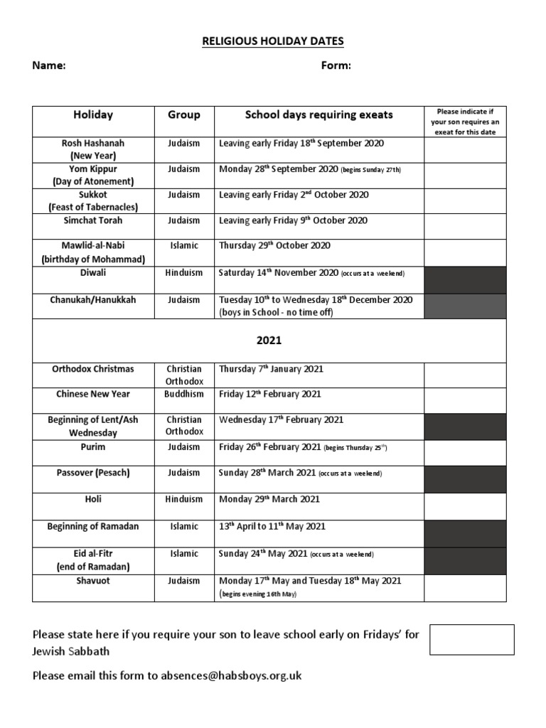 December 2020 Religious Holidays | PDF