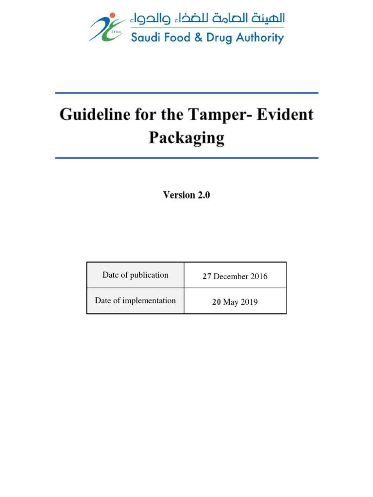 Guideline (TEP) v2 | PDF | Packaging And Labeling | Medicine