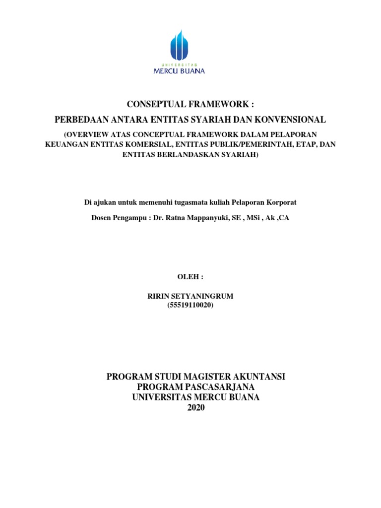 Perbedaan Entitas Syariah dan Konvensional | PDF | Karier ...