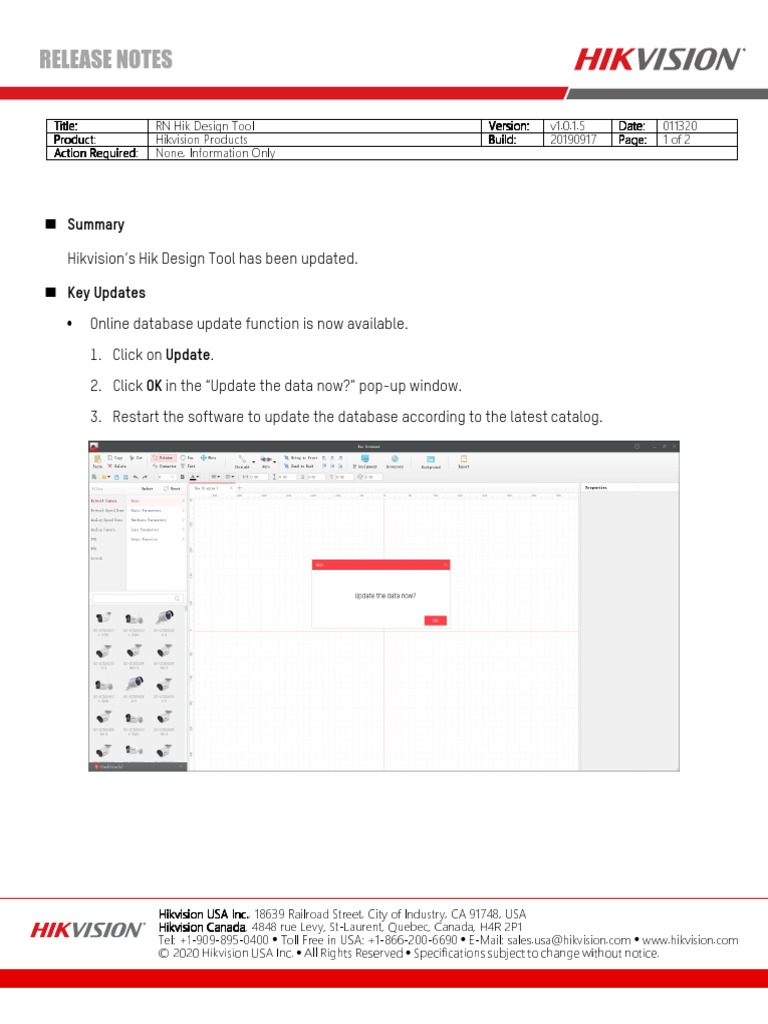 RN Hik Design Tool v1.0.1.5 011320NA PDF | PDF | Software | Computing