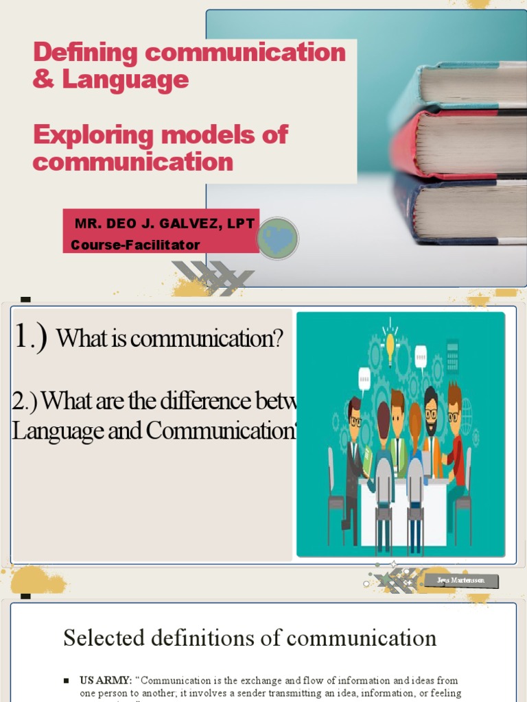 Defining Communication Language Pdf Communication Cybernetics