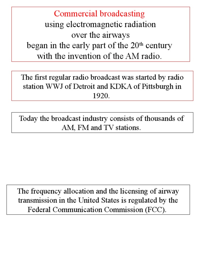 Commercial Broadcasting | PDF | Radio | Electrical Circuits
