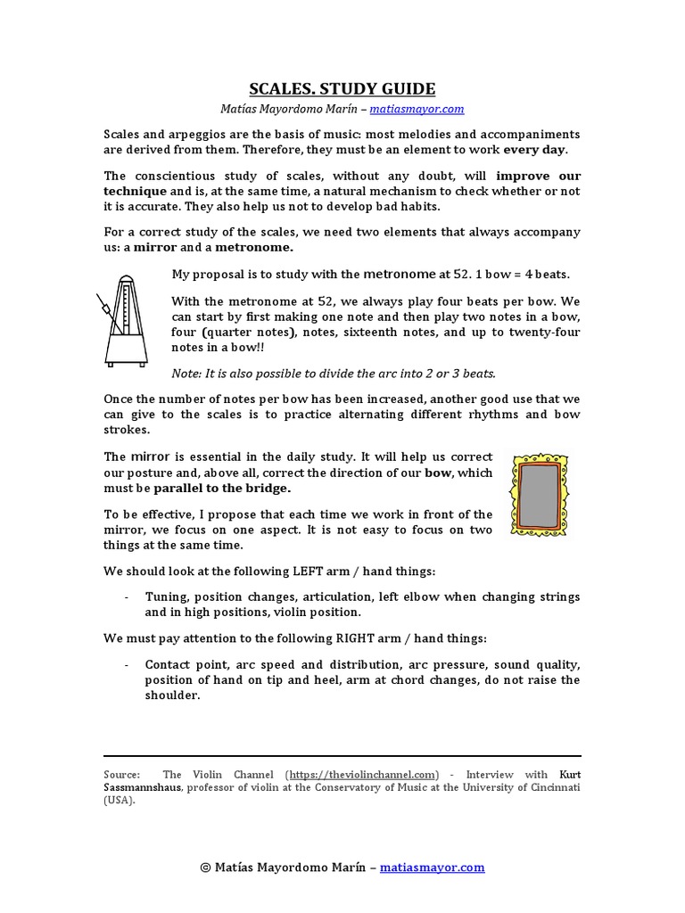 Scales - Study Guide | PDF