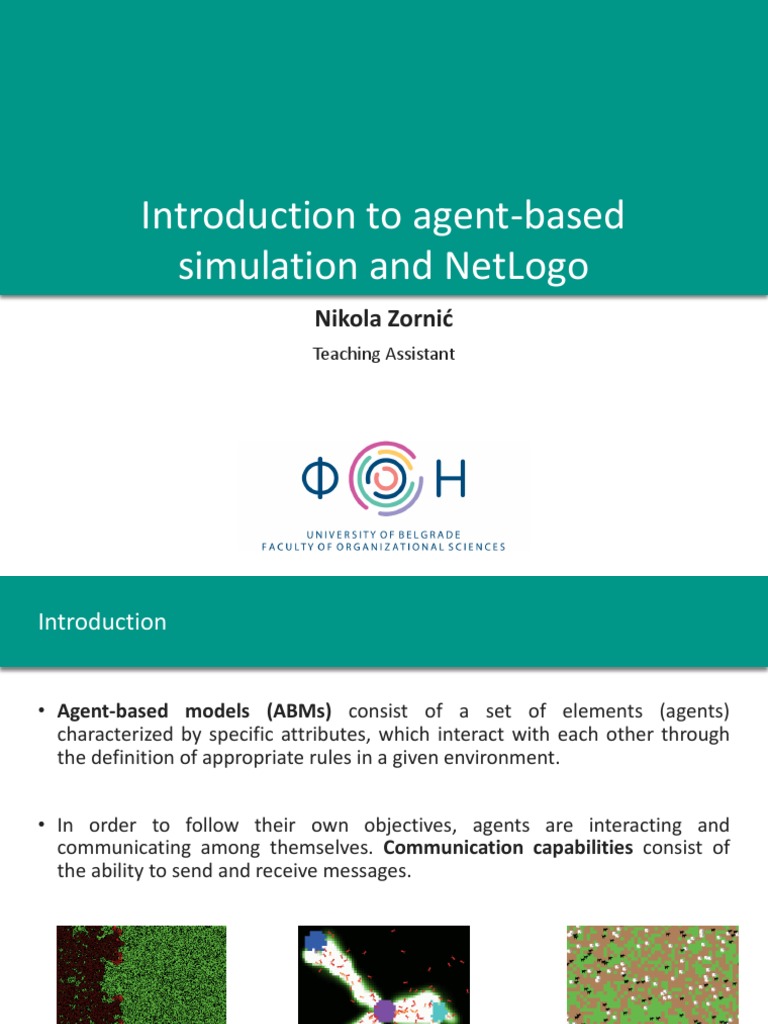 Introduction To Agent-Based Simulation and Netlogo: Nikola Zornić | Download Free PDF | Agent ...