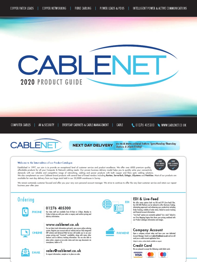 Cable Net 2020 Brochure | PDF | Computer Network | Telecommunications ...