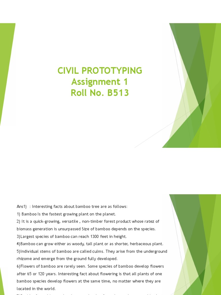 Civil Assign1 PDF | PDF | Bamboo | Building Engineering