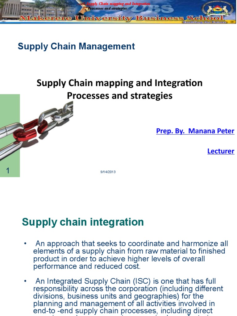 Supply Chain Integration Overview | PDF | Supply Chain | Supply Chain ...