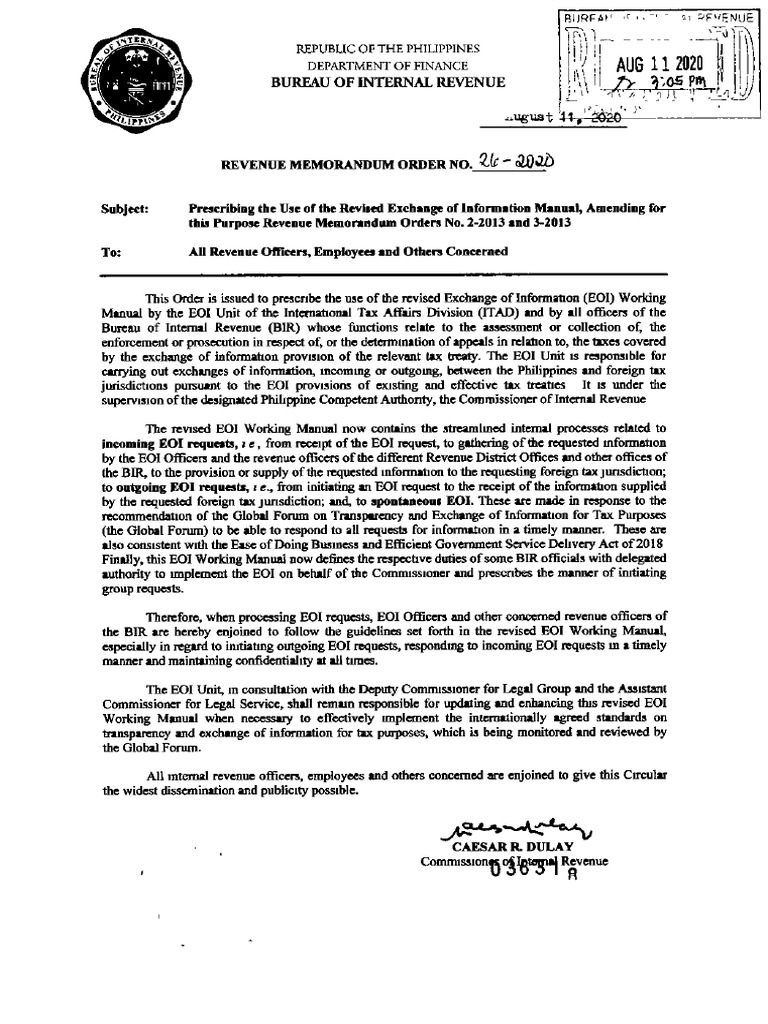 RMO No. 26-2020 PDF | PDF