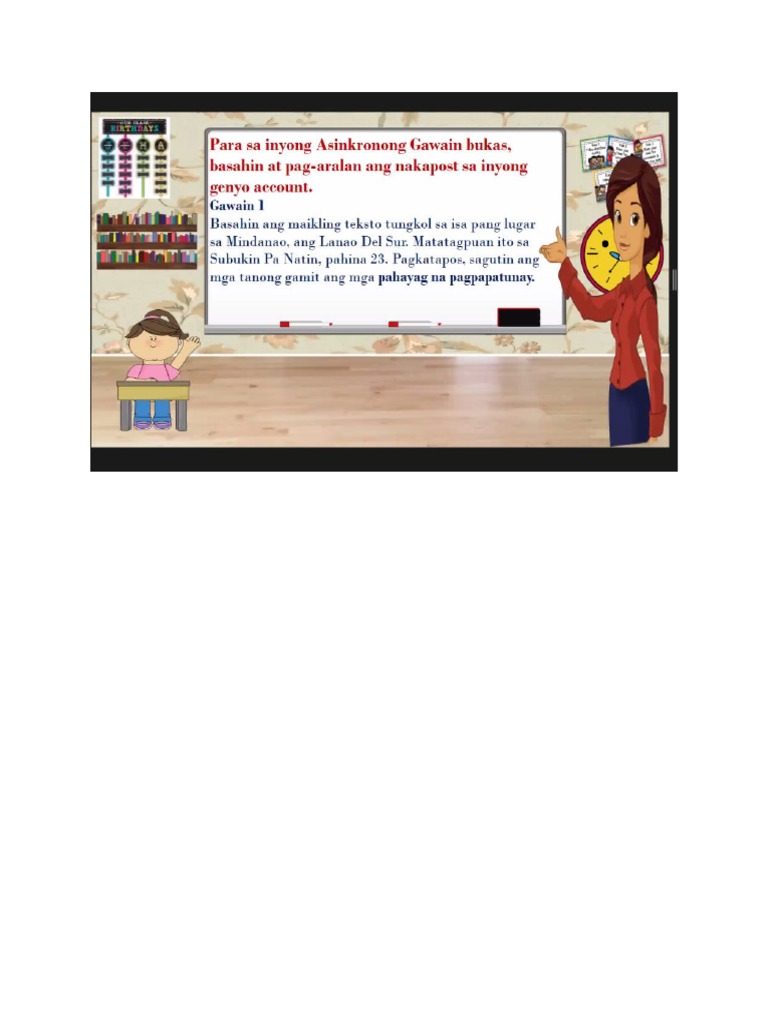 Mga Gawain Sa Filipino | PDF