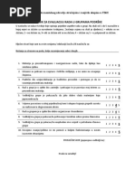Evaluacijski Obrazac Projekta | PDF
