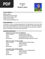 MBBS DOCTOR - Resume CV Format, CV Sample, Model, Example, BioData ...